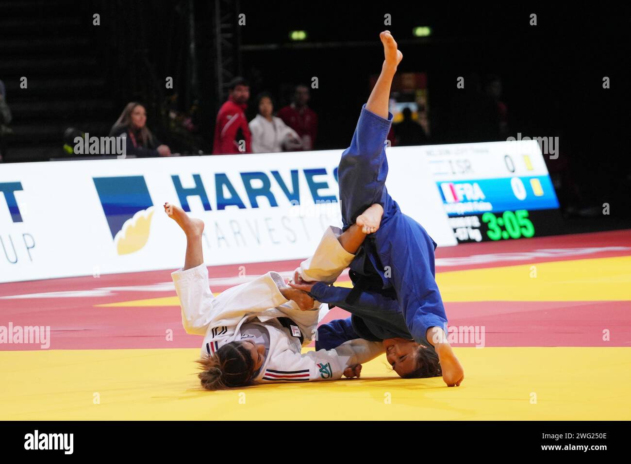 Shirine Boukli of France against Khalimajon Kurbonova of Uzbekistan ...