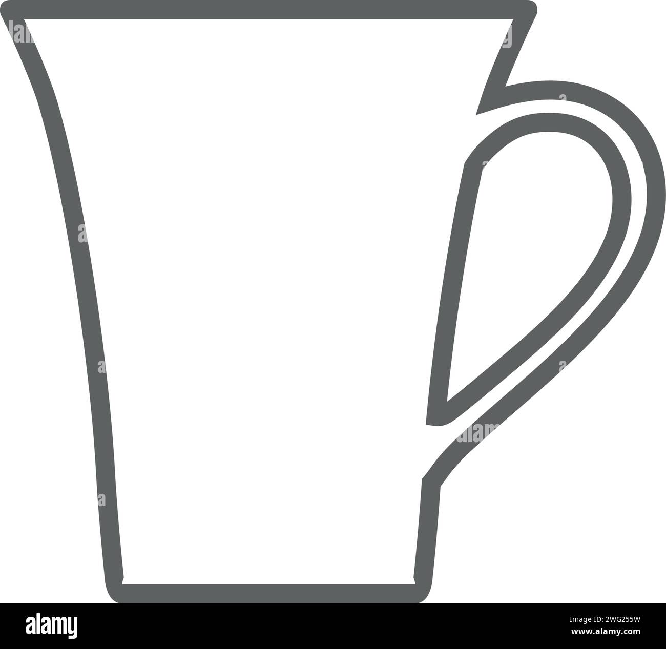 Tea Cup Outline Icon. Vector Stock Vector Image & Art - Alamy