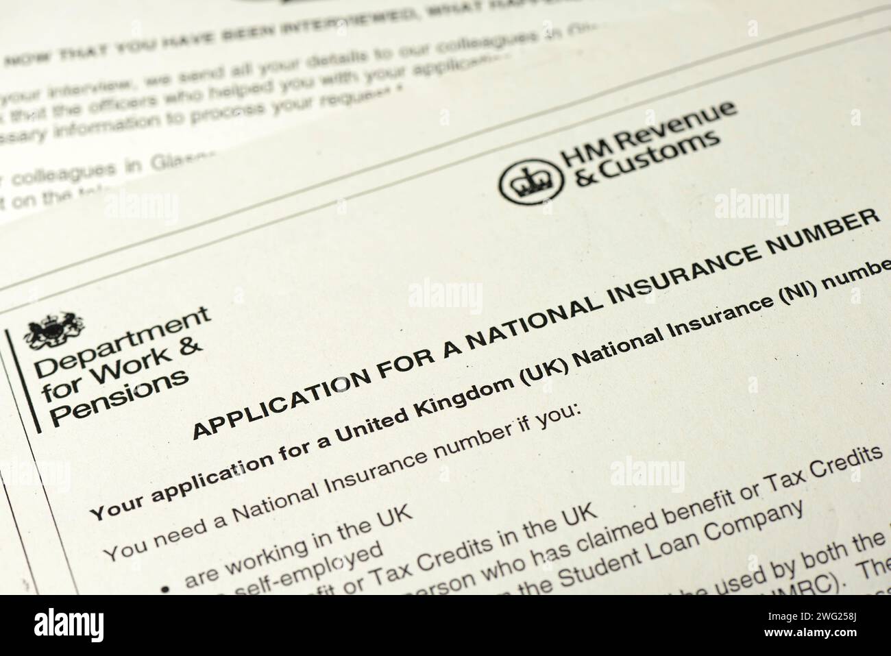 Immigration form hi-res stock photography and images - Alamy