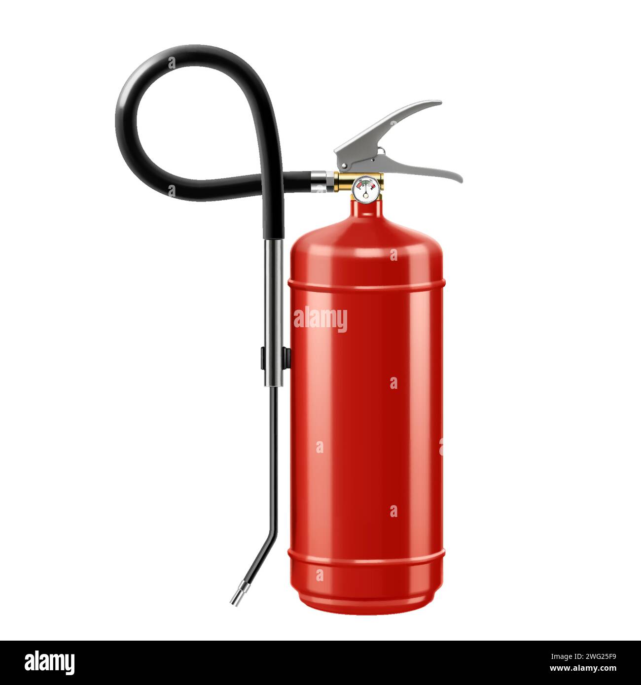 Wet Chemical Fire Extinguisher. Alarm signs, wet chemical co2. Red ...