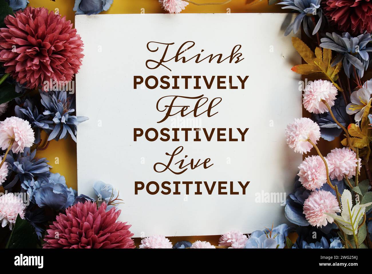 Think Positively, Fell Positively, Live Positively text message ...