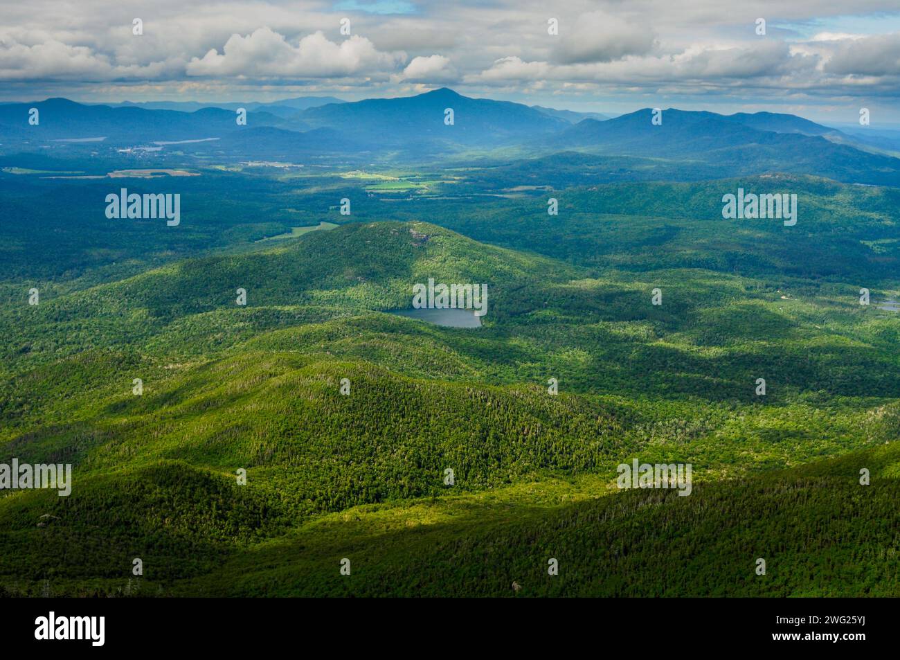 View from Wright Peak with Mt Jo and Heart Lake in the center of the ...