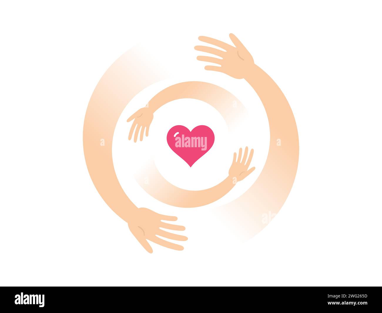 Hands care logo design. Friendship and Volunteer help. Volunteering ...