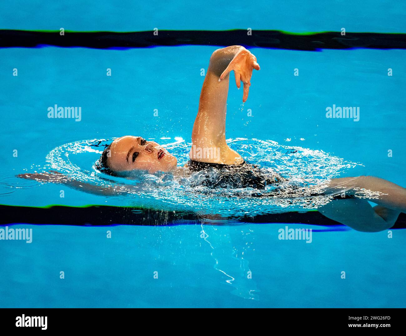 Doha, Qatar. 02nd Feb, 2024. Pinja Kekki of Finland competes in the ...
