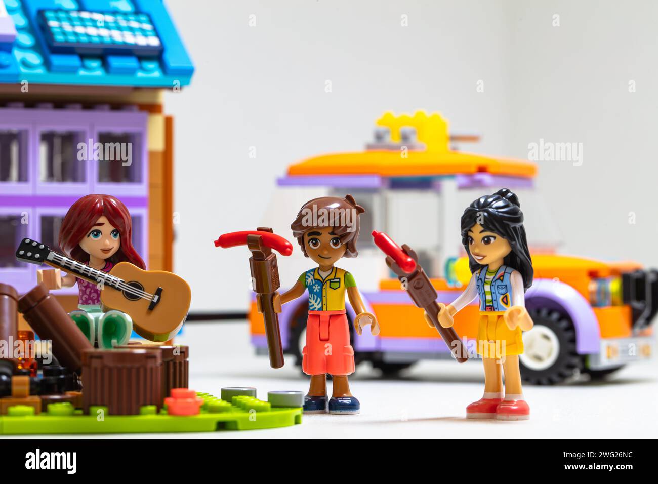 Billund, Denmark - February 1, 2024: Lego Friends Mobile Tiny House ...