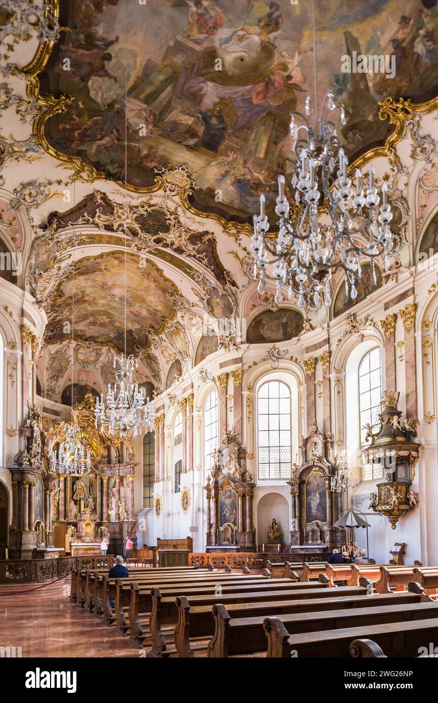 The Augustinerkirche, Church of St Augustine, Mainz, a lavish German ...
