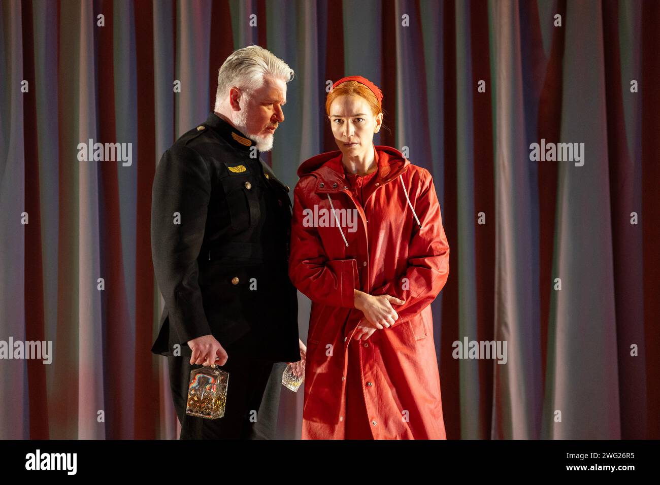 James Creswell (The Commander), Kate Lindsey (Offred) in THE HANDMAID'S ...