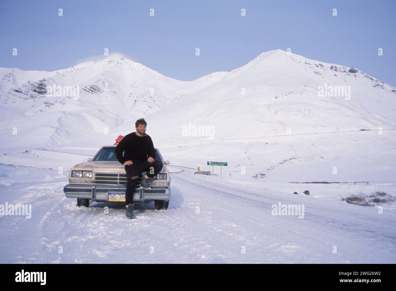 photographer Steven Kazlowski and his Buick Electra stationwagon on the ...