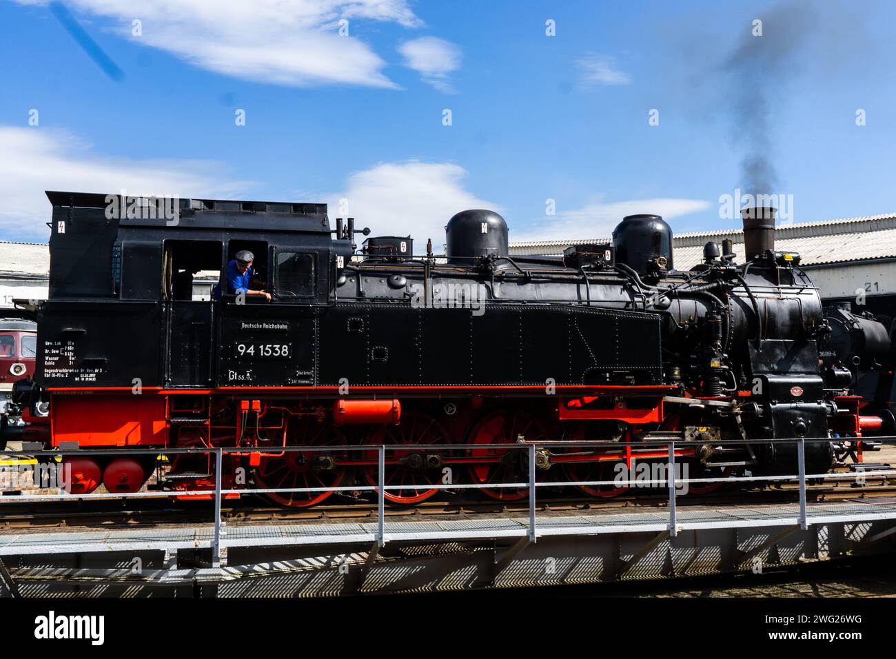 German Historical Coal Steam Train Stock Photo - Alamy
