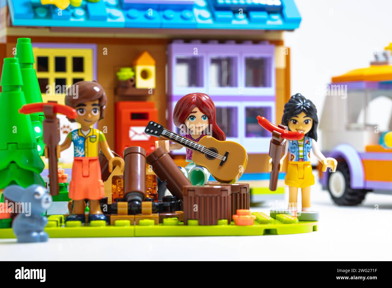 Billund, Denmark - February 1, 2024: Lego Friends Mobile Tiny House ...