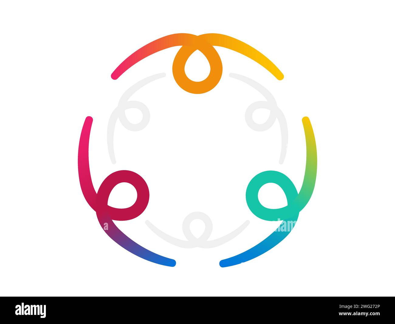 Inclusion and diversity culture equity logo. Group of persons with ...