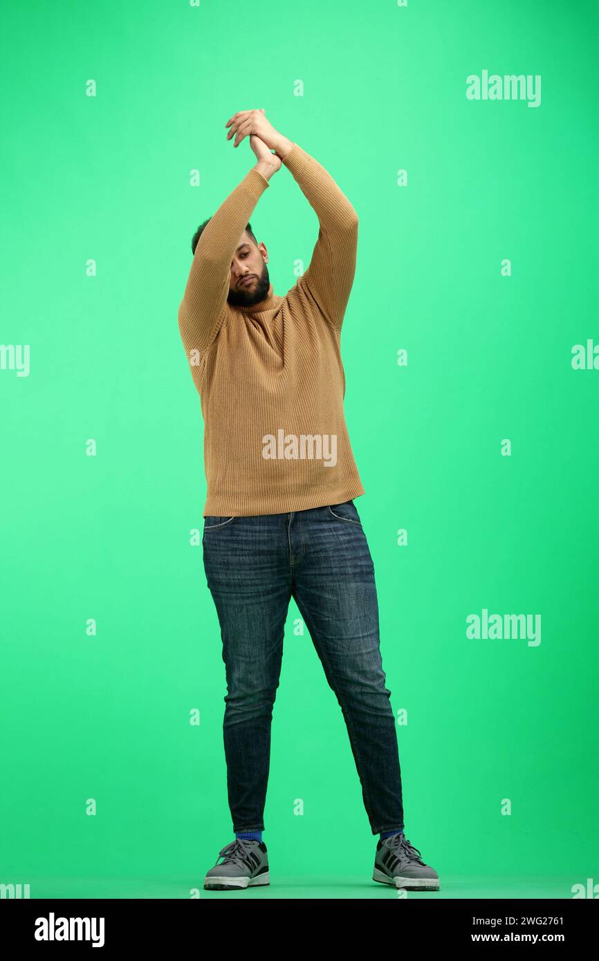 Man beard claps hands hi-res stock photography and images - Alamy