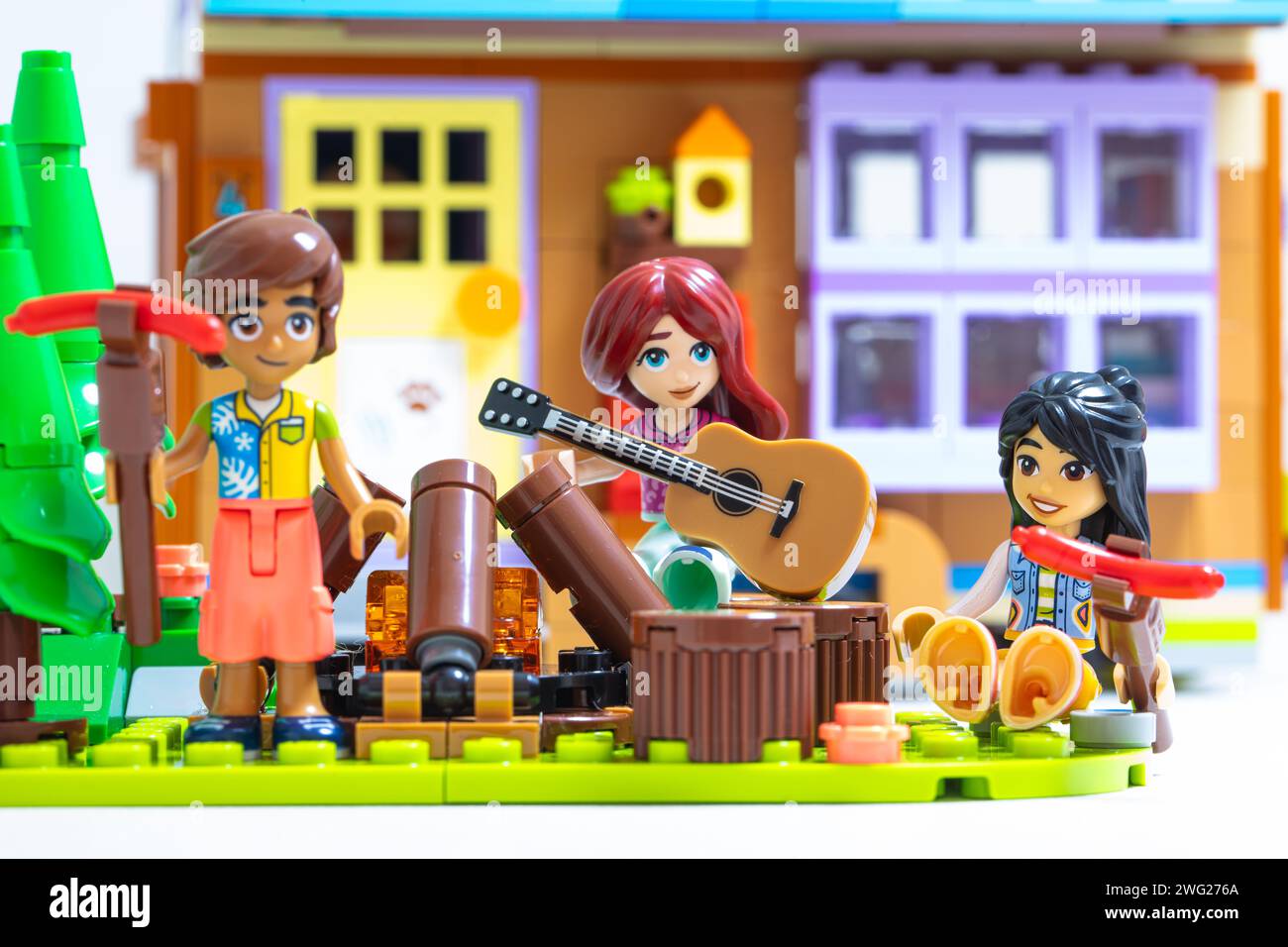 Billund, Denmark - February 1, 2024: Lego Friends Mobile Tiny House ...