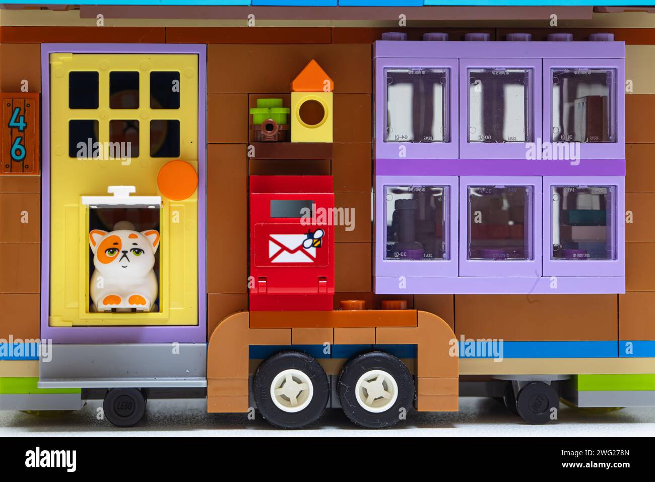 Billund, Denmark - February 1, 2024: Lego Friends Mobile Tiny House ...