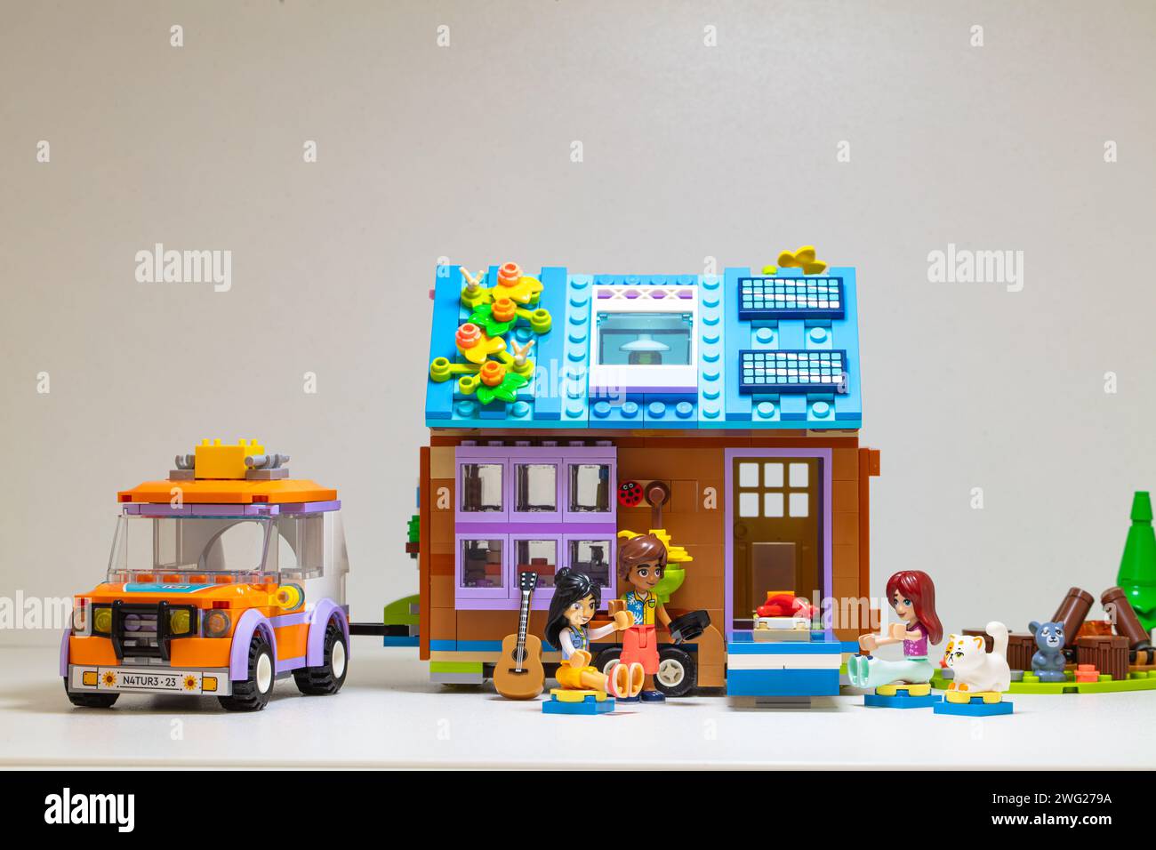 Billund, Denmark - February 1, 2024: Lego Friends Mobile Tiny House ...