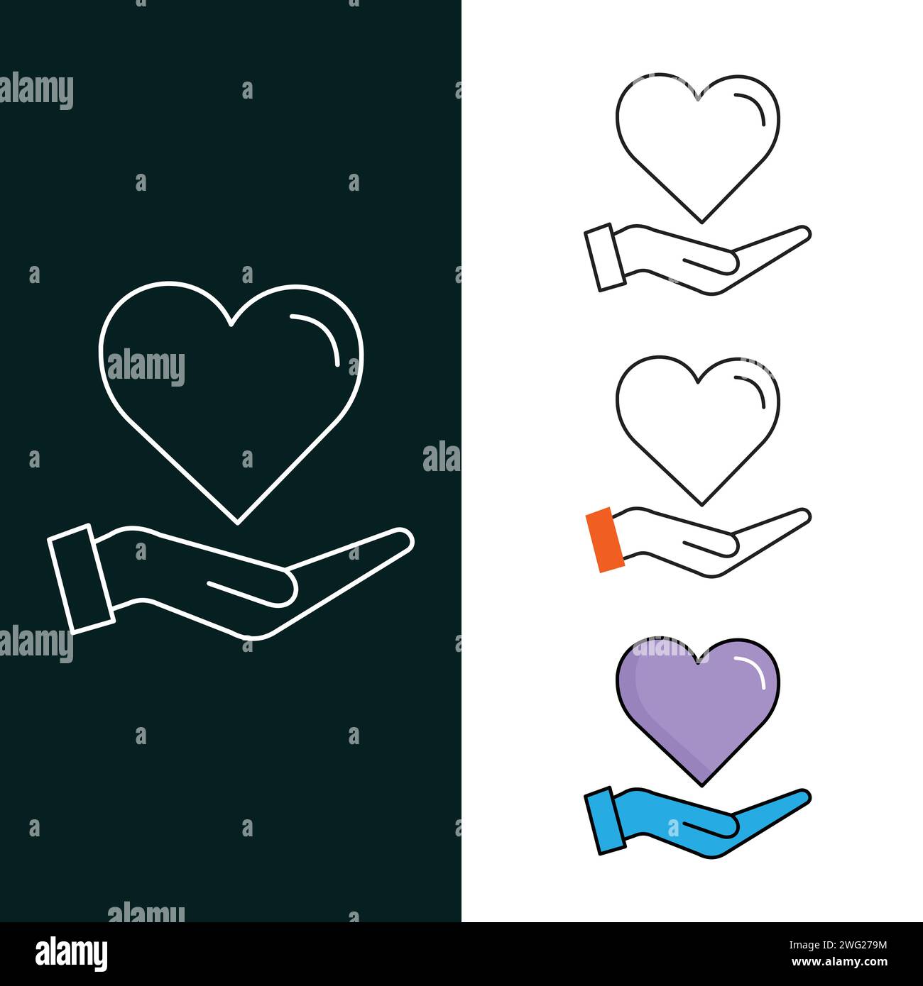 Caring vector hi-res stock photography and images - Alamy