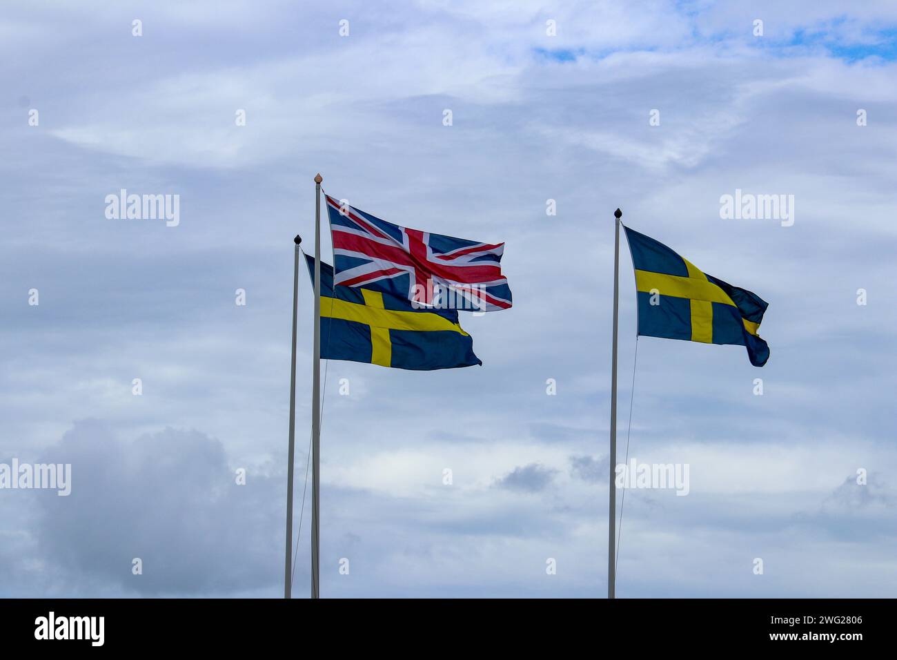 British swedish flag hi-res stock photography and images - Alamy