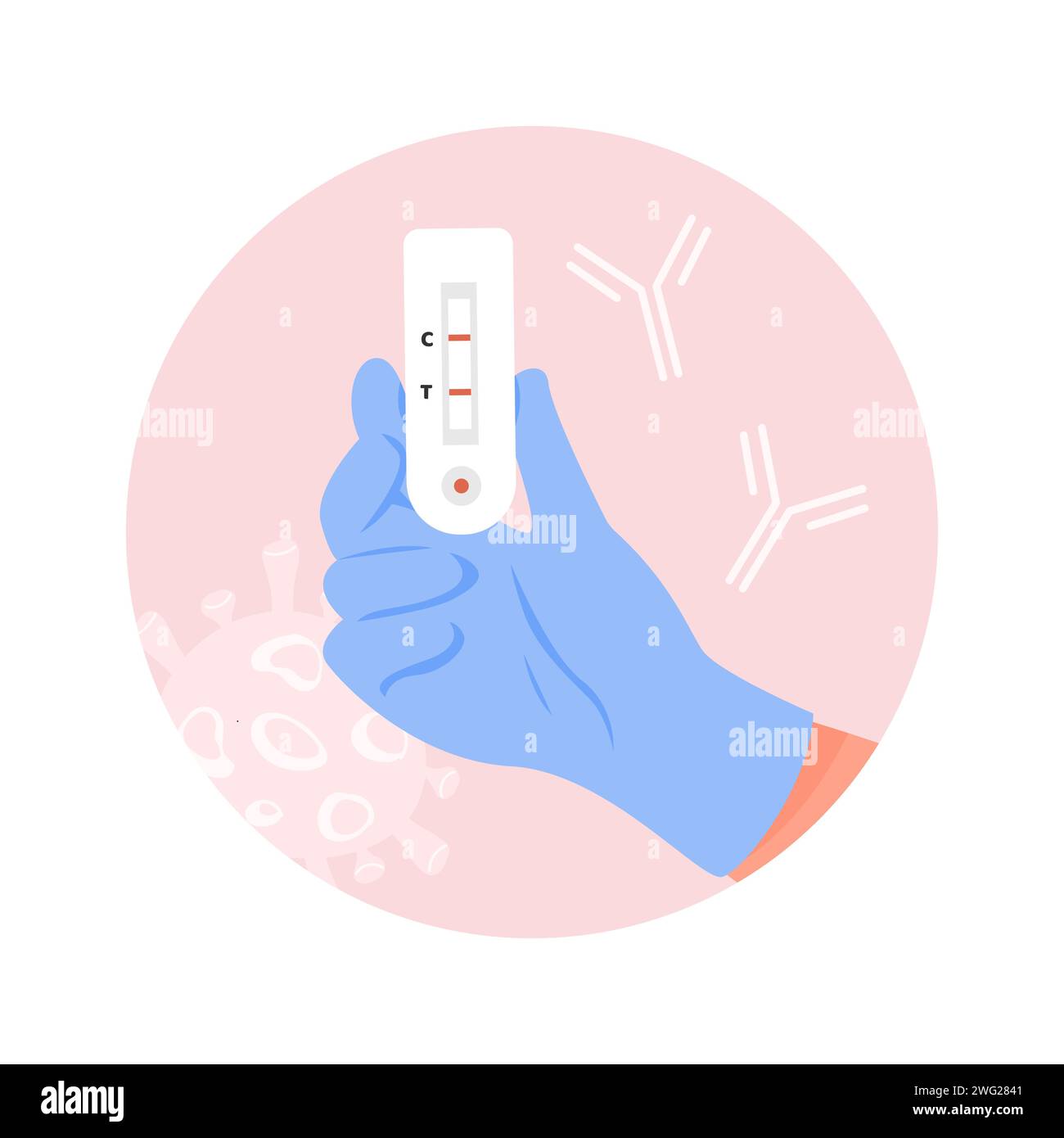 Positive result in rapid Stock Vector Images - Alamy