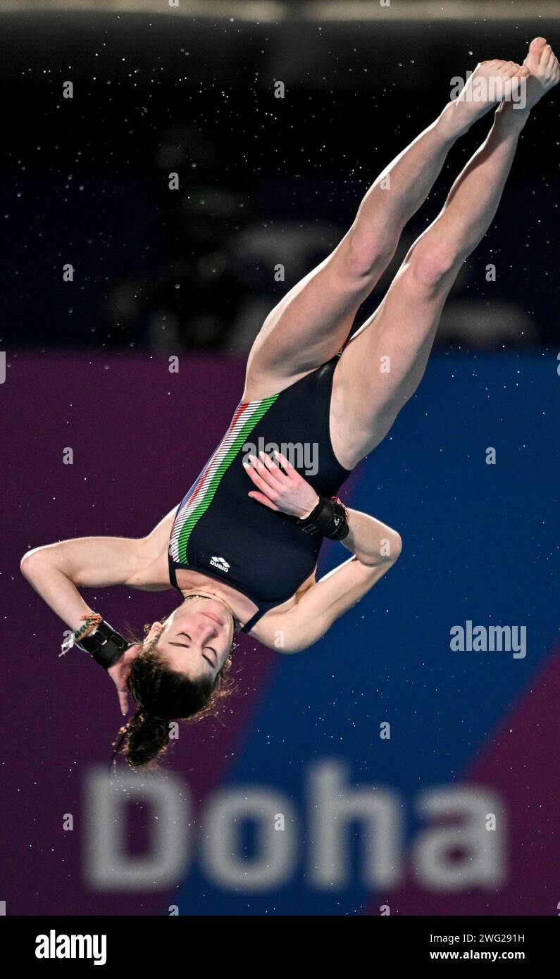 Doha, Qatar. 2nd Feb, 2024. Irene Pesce of Team Italy competes during ...