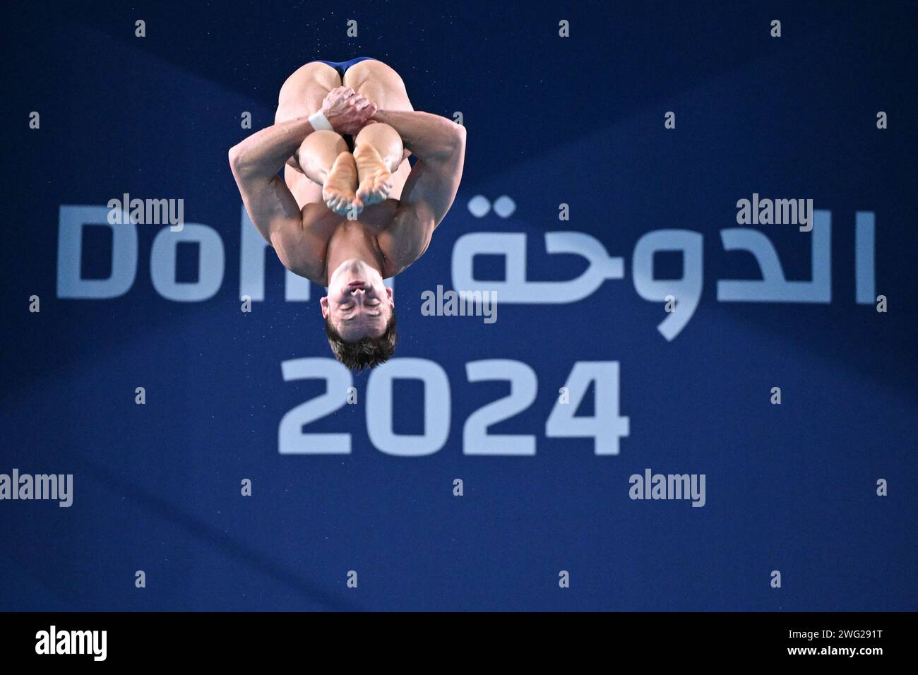 Doha, Qatar. 2nd Feb, 2024. Thomas Daley of Team Britain competes ...