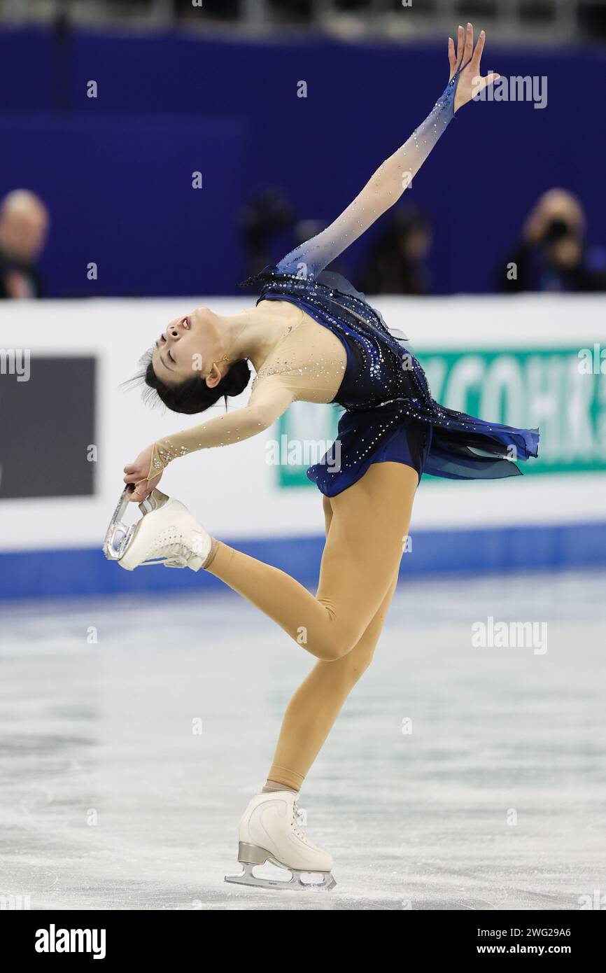 Shanghai, China. 2nd Feb, 2024. China's Chen Hongyi competes during the ...