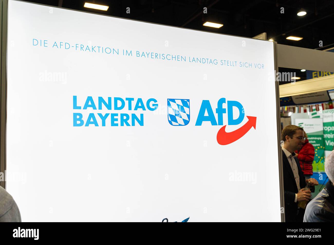 Augsburg, Bavaria, Germany - February 2, 2024: Booth at the Afa trade ...