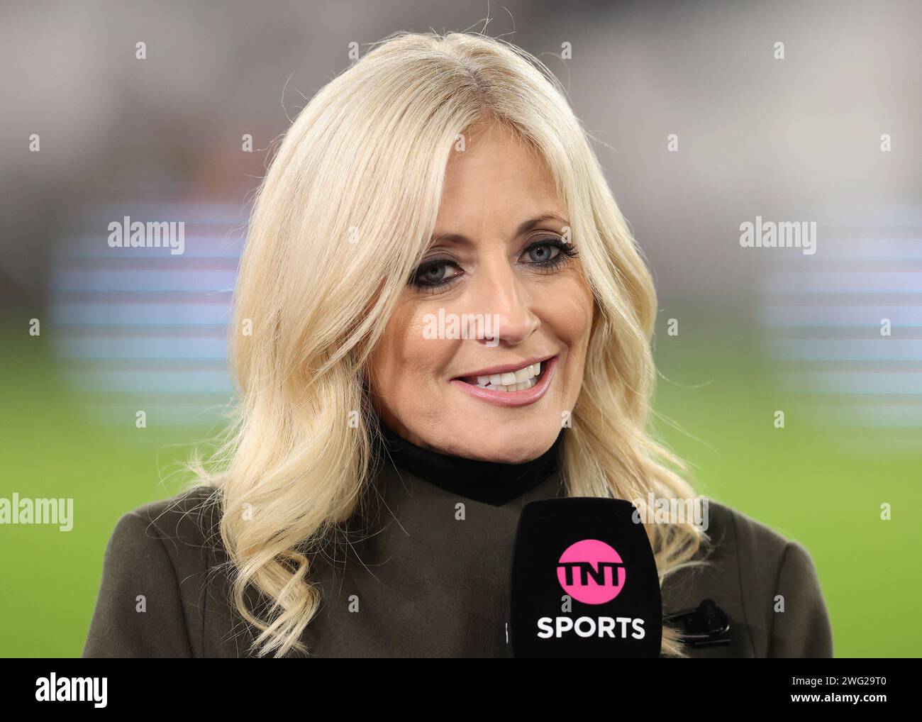 London, UK. 1st Feb, 2024. Lynsey Hipgrave, TNT Sports presenter during ...
