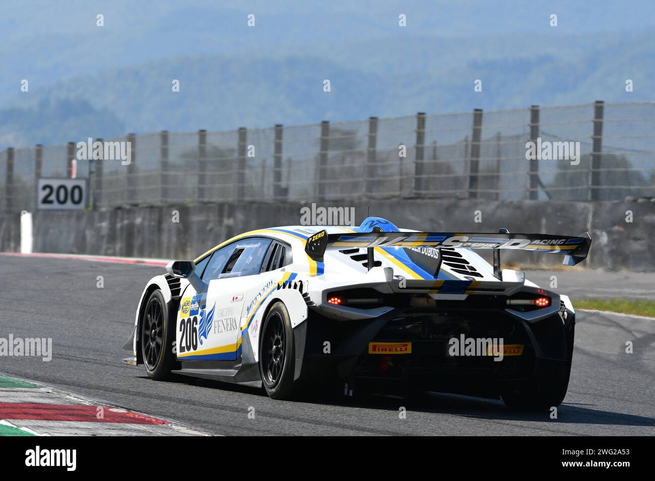 Scarperia, 29 September 2023: Lamborghini Huracan St of team Vsr drive ...