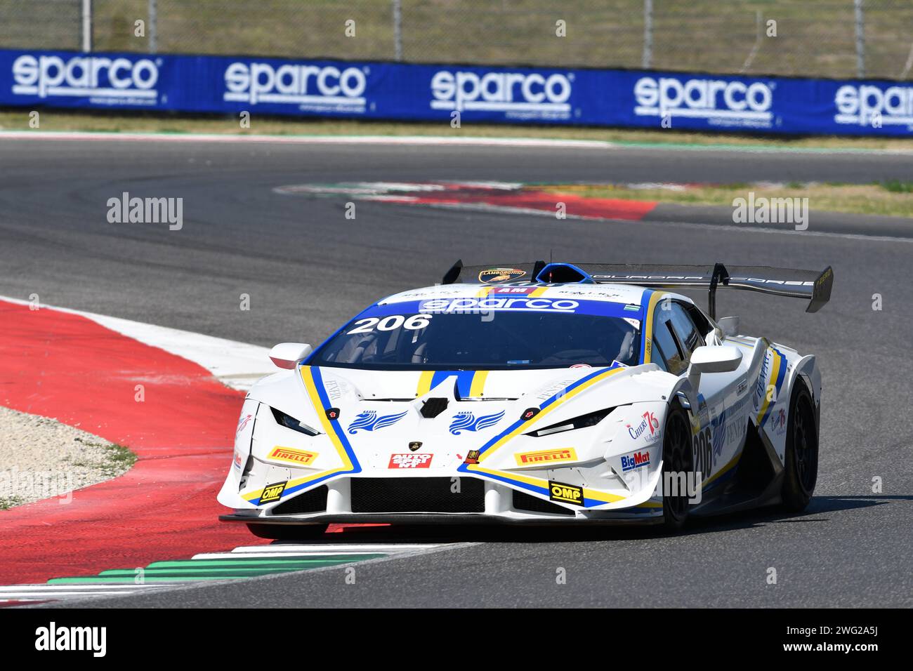 Scarperia, 29 September 2023: Lamborghini Huracan St of team Vsr drive ...