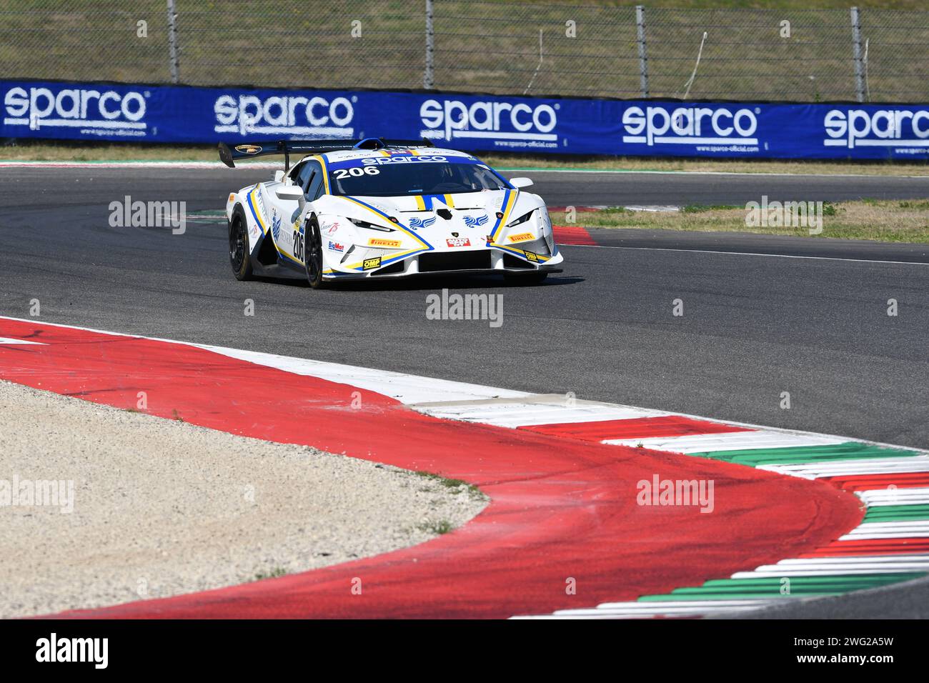 Scarperia, 29 September 2023: Lamborghini Huracan St of team Vsr drive ...
