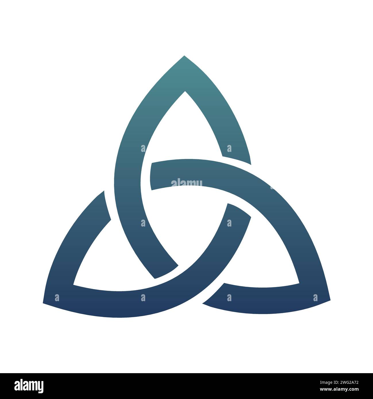 Triple knot. Abstract sign, Book of Shadows, Trivert Symbol. The Power ...