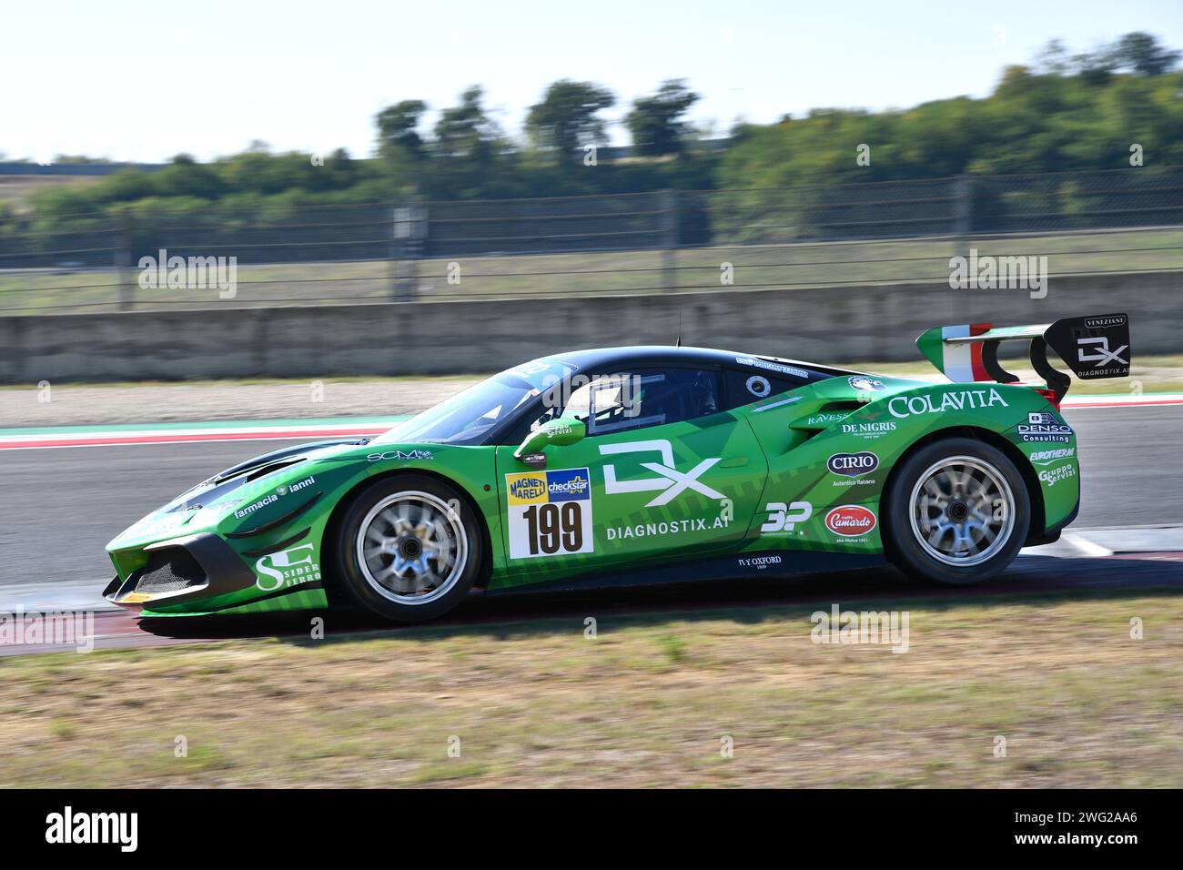 Scarperia, 29 September 2023: Ferrari 488 of team Double TT Racing ...