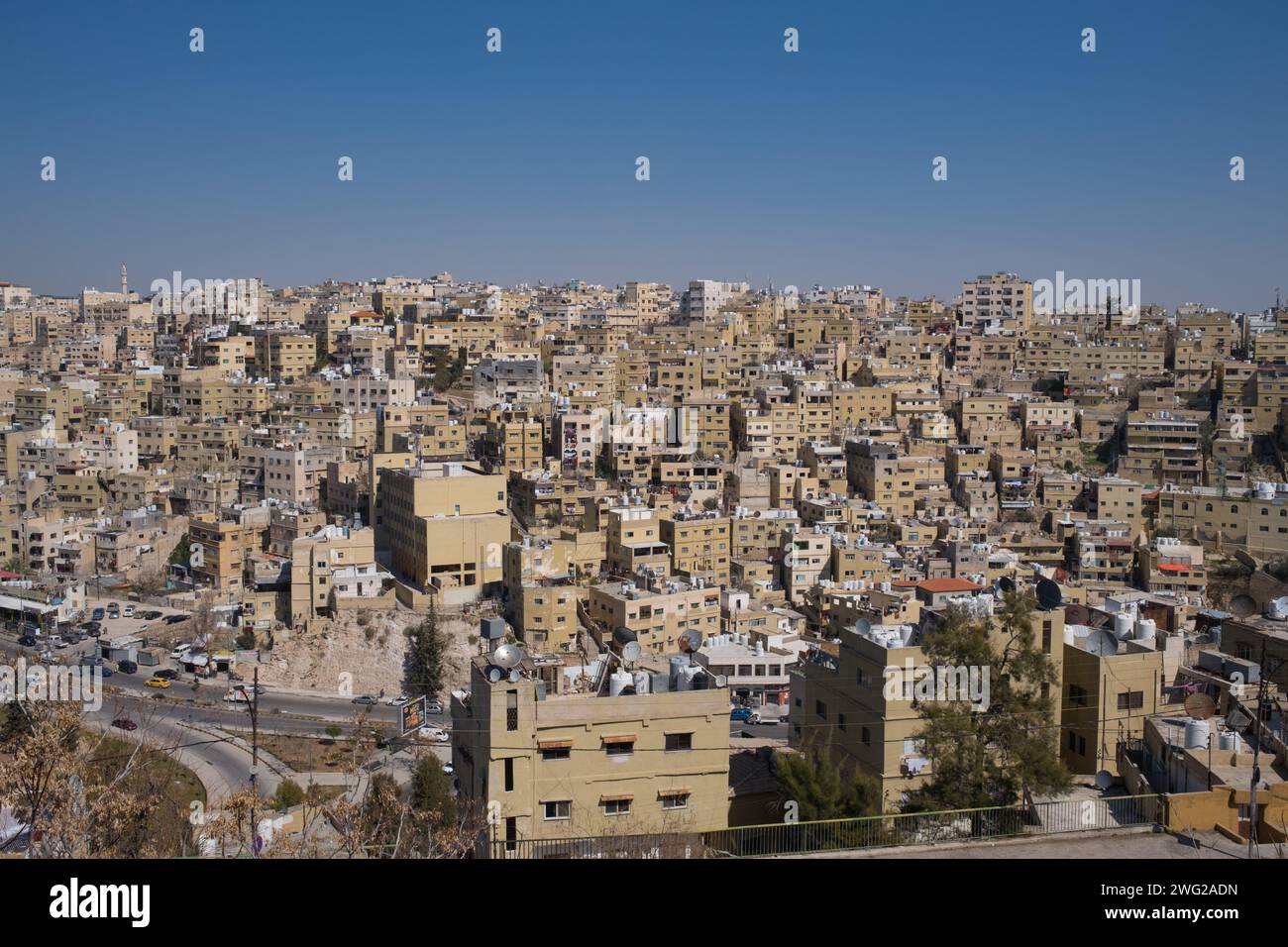 Amman, Jordan, view from the citadel Stock Photo - Alamy