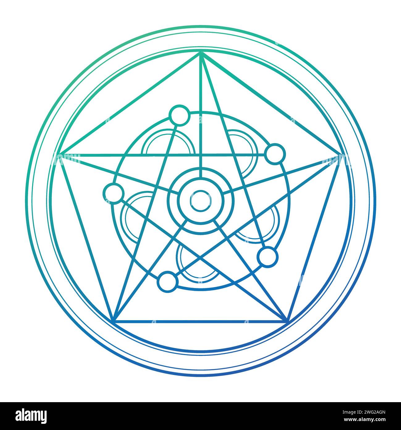 The magic circle symbol hi-res stock photography and images - Alamy