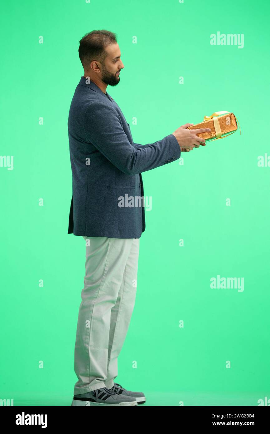 Full length portrait young fat man hi-res stock photography and images ...