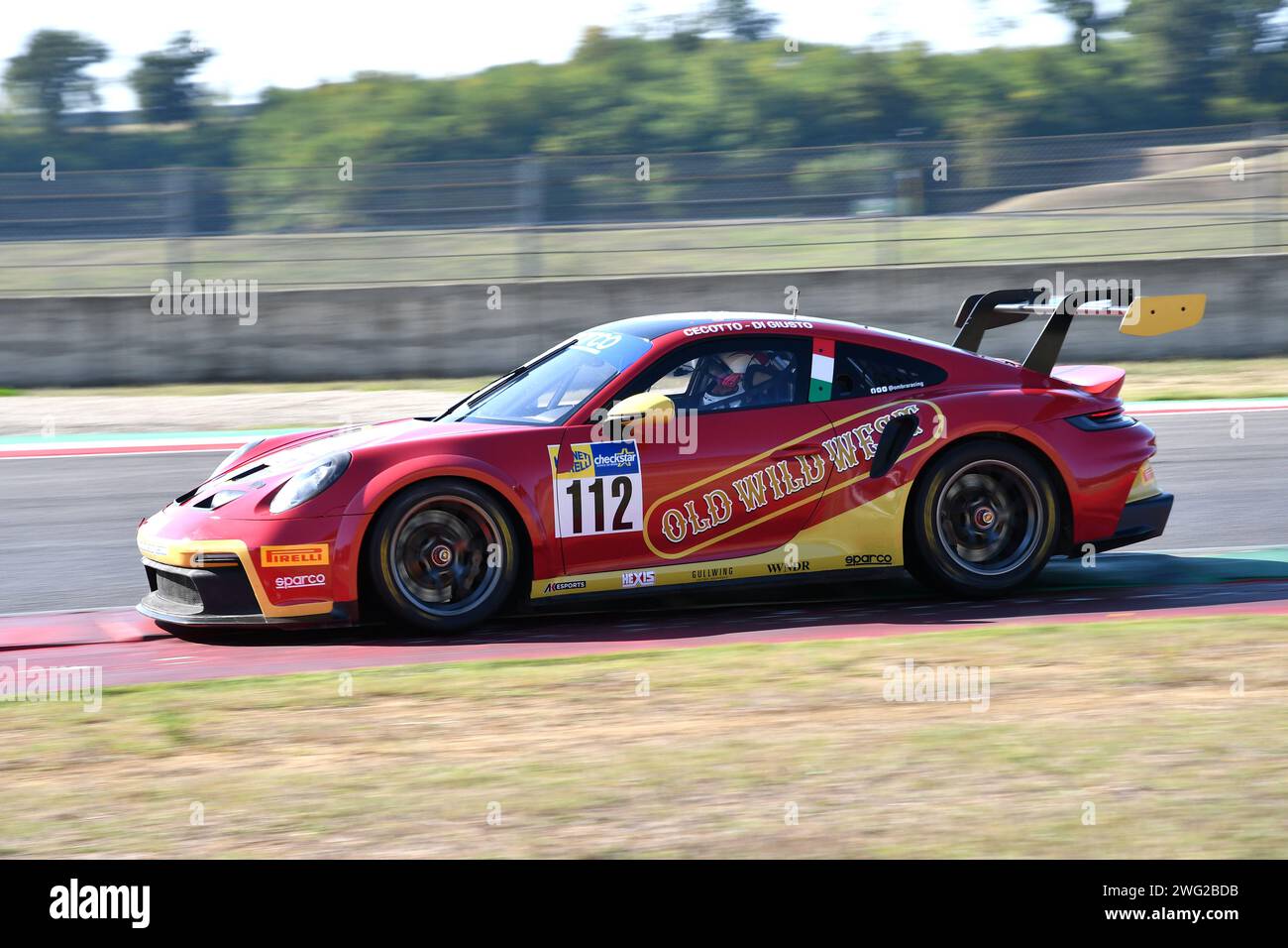 Scarperia, 29 September 2023: Porsche 992 of team Ombra Racing drive by ...