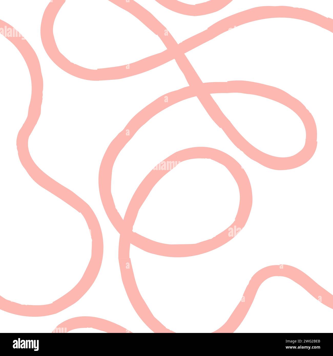 Seamless pattern of bright colorful abstract squiggles print ...