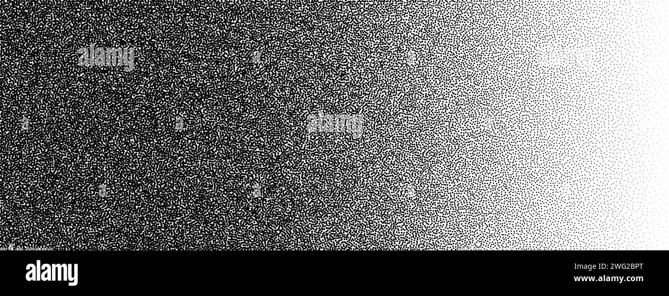 Dotwork Gradient Pattern Background Black Noise Stipple Dots Dotted Vector Stock Vector Image