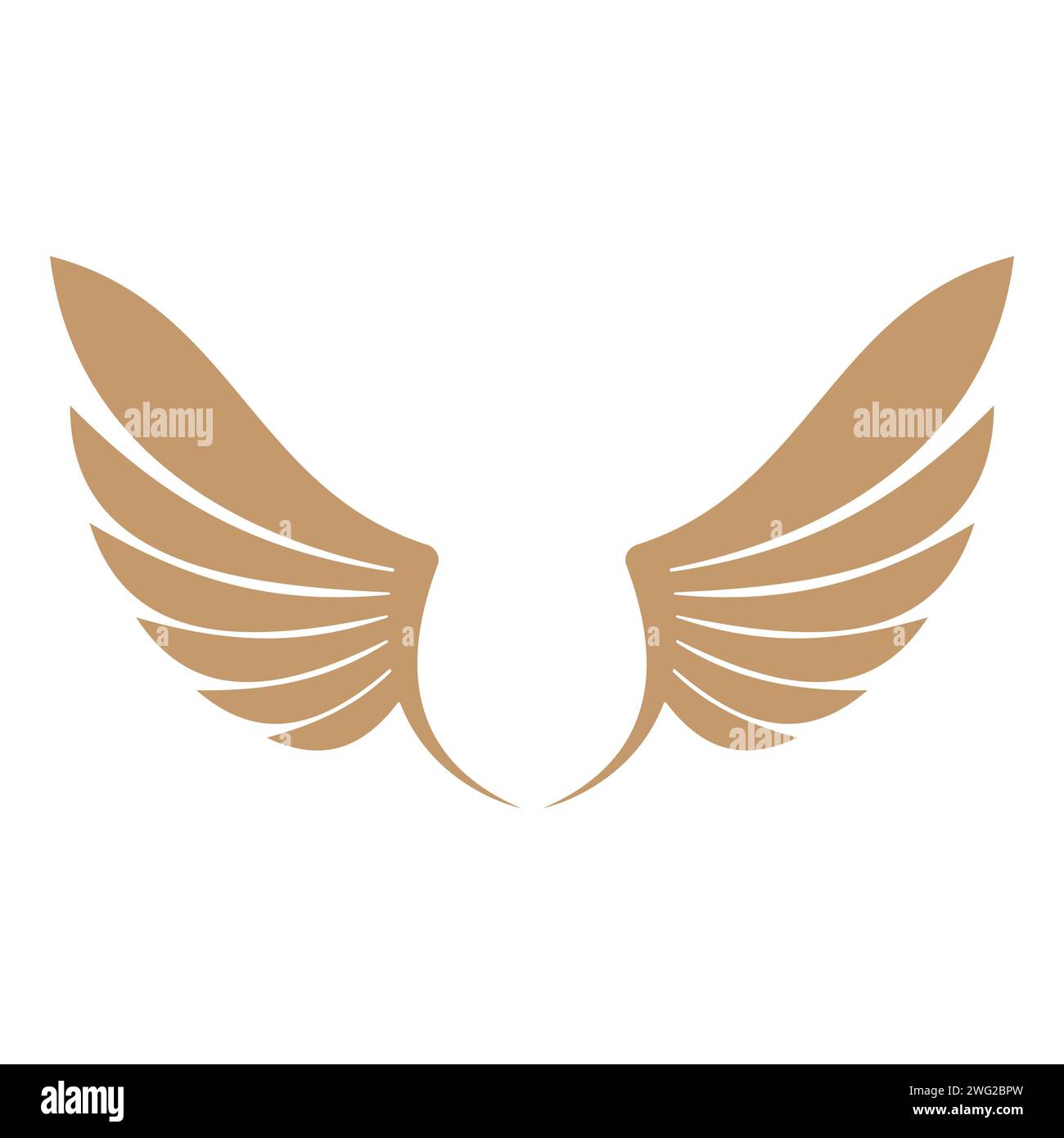 Bird wings vector logo concept illustration Stock Vector Image & Art ...