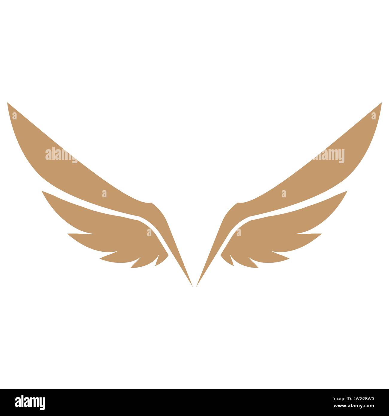 Bird wings vector logo concept illustration Stock Vector Image & Art ...