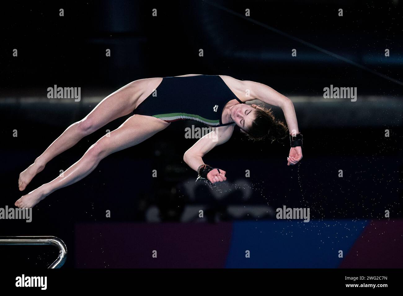 Doha, Qatar. 02nd Feb, 2024. Irene Pesce of Italy competes in the Mixed ...