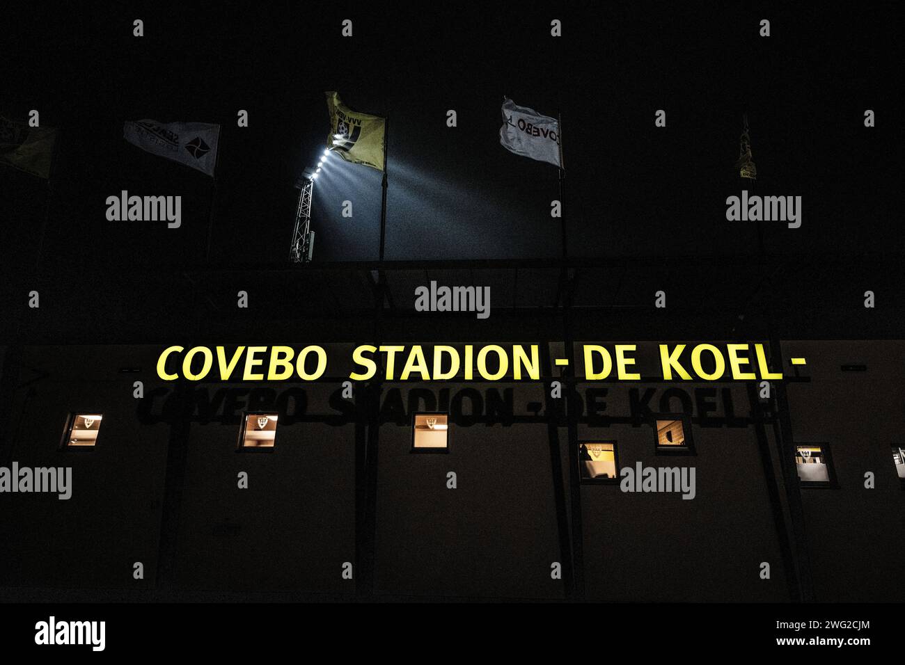 Venlo, Netherlands. 02nd Feb, 2024. VENLO, 2-2-2024, De Koel Stadium ...