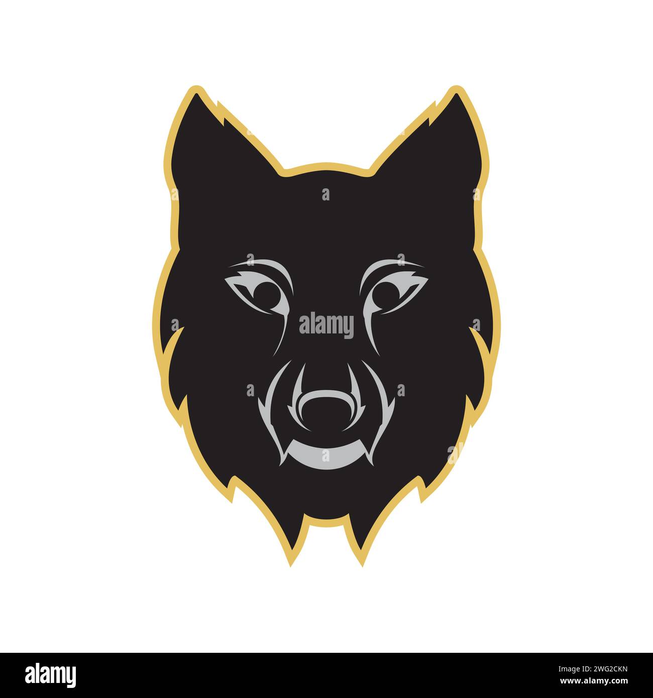 Wolf vector logo concept illustration Stock Vector Image & Art - Alamy