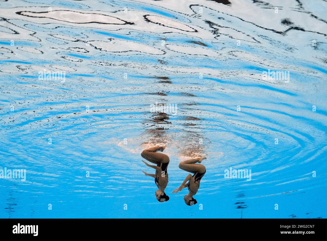 Estefania Roa Bernal and Melisa Ceballos Correa of Colombia compete in ...