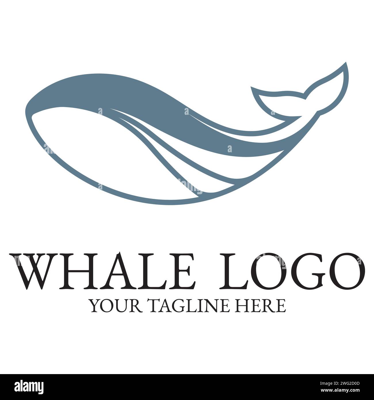 Whale vector logo concept illustration Stock Vector Image & Art - Alamy