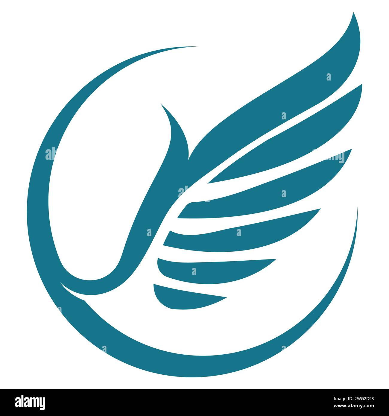 Bird wings vector logo concept illustration Stock Vector Image & Art ...