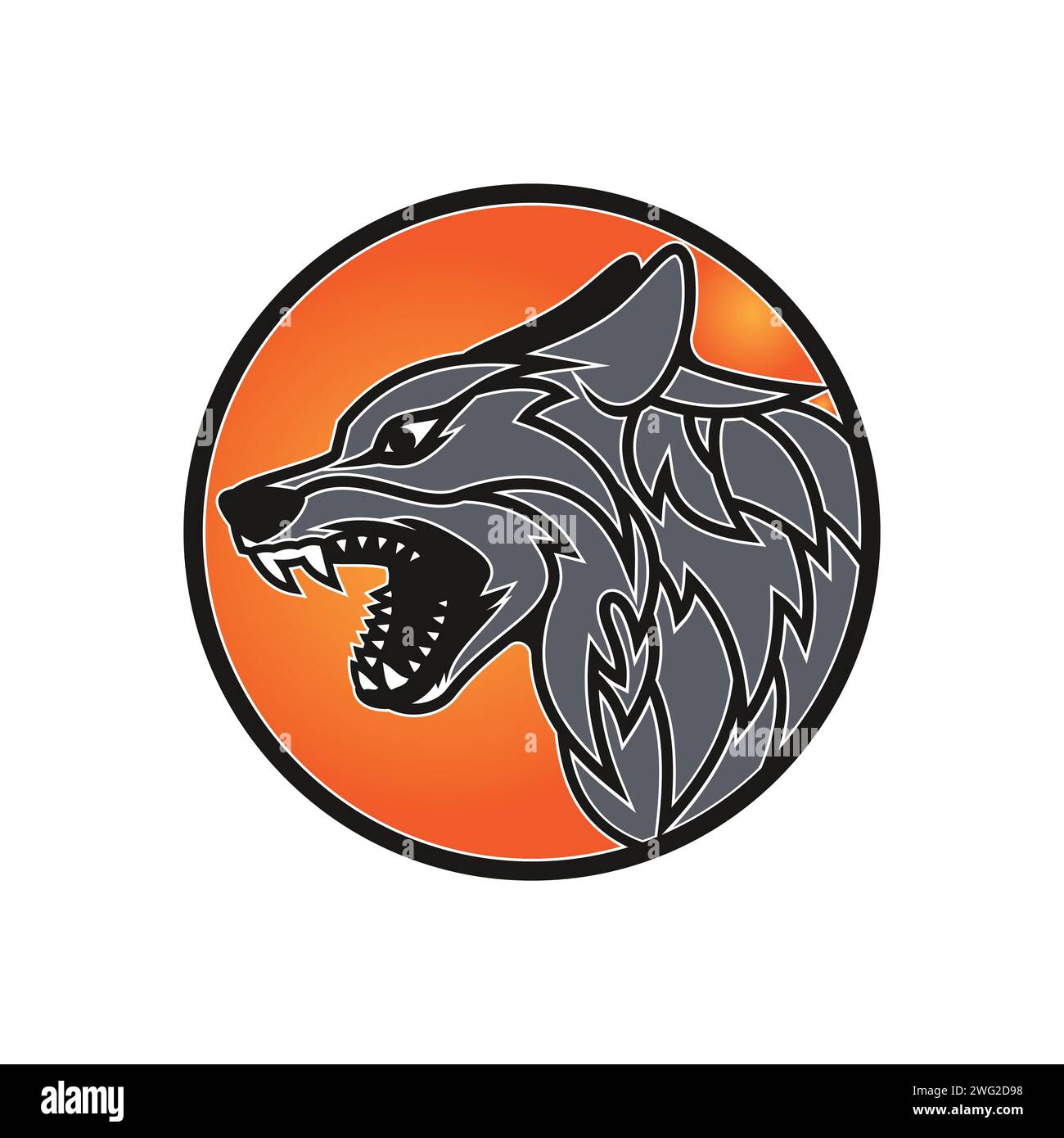 Wolf vector logo concept illustration Stock Vector Image & Art - Alamy