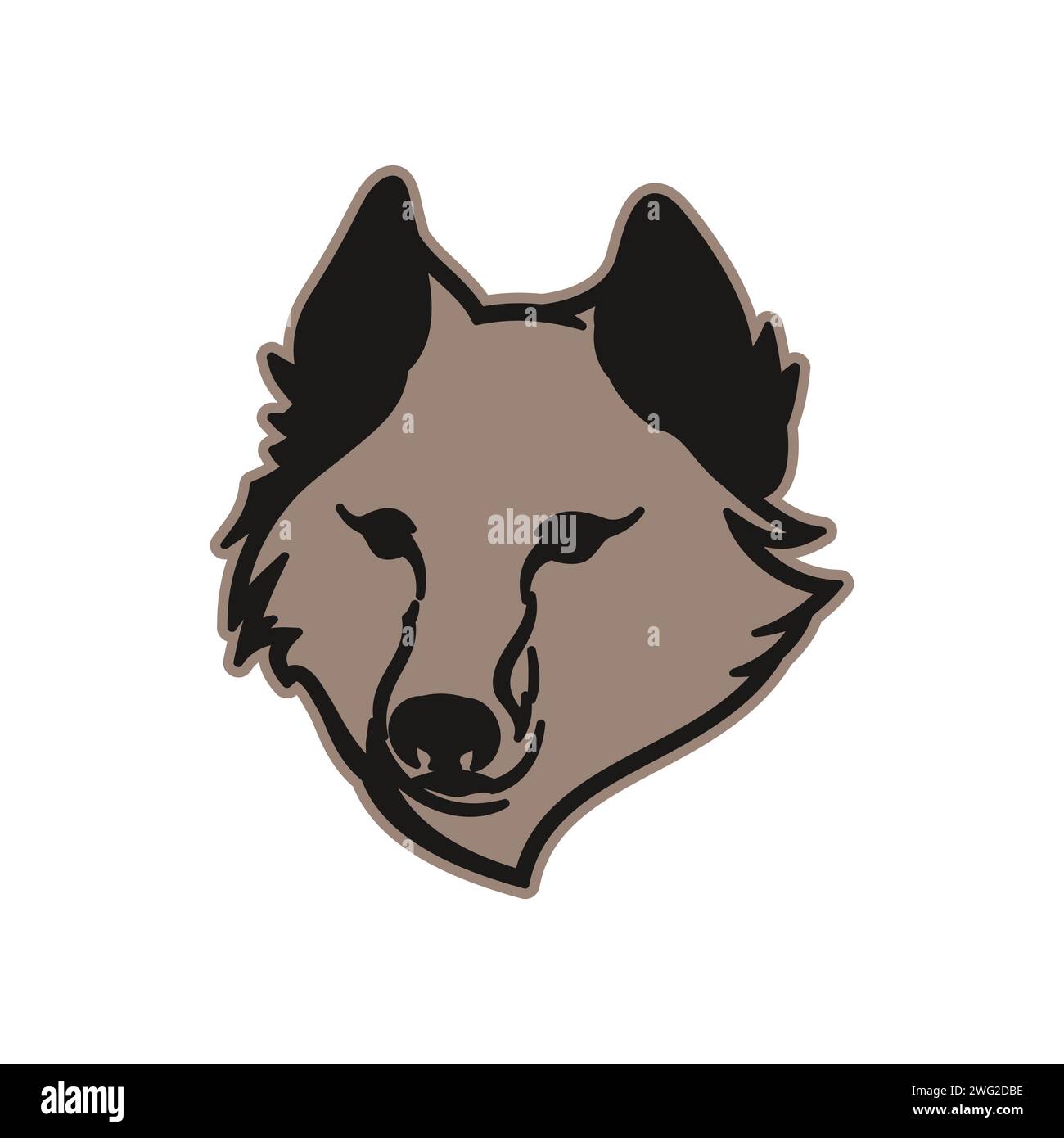 Wolf vector logo concept illustration Stock Vector Image & Art - Alamy