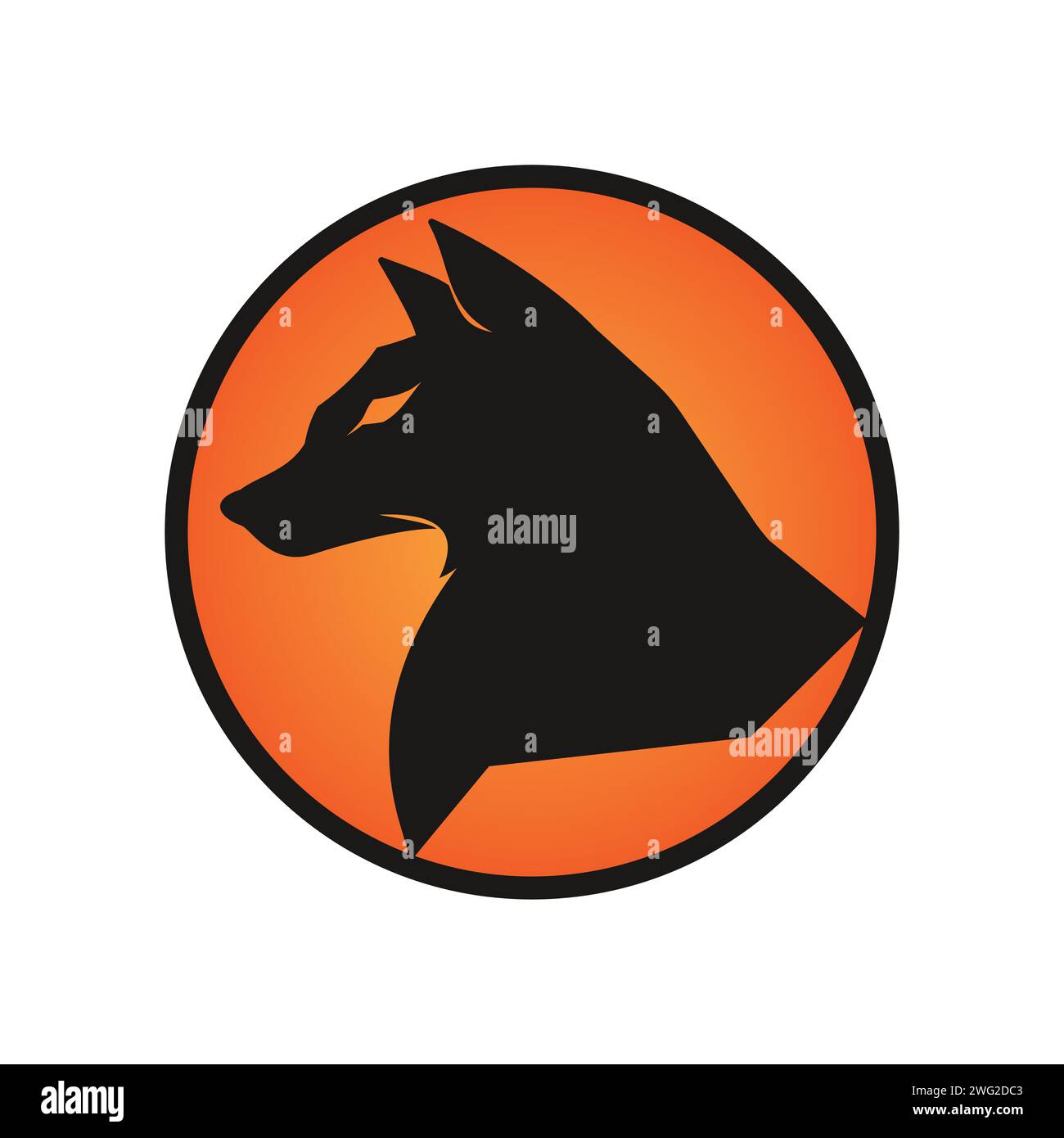 Wolf vector logo concept illustration Stock Vector Image & Art - Alamy