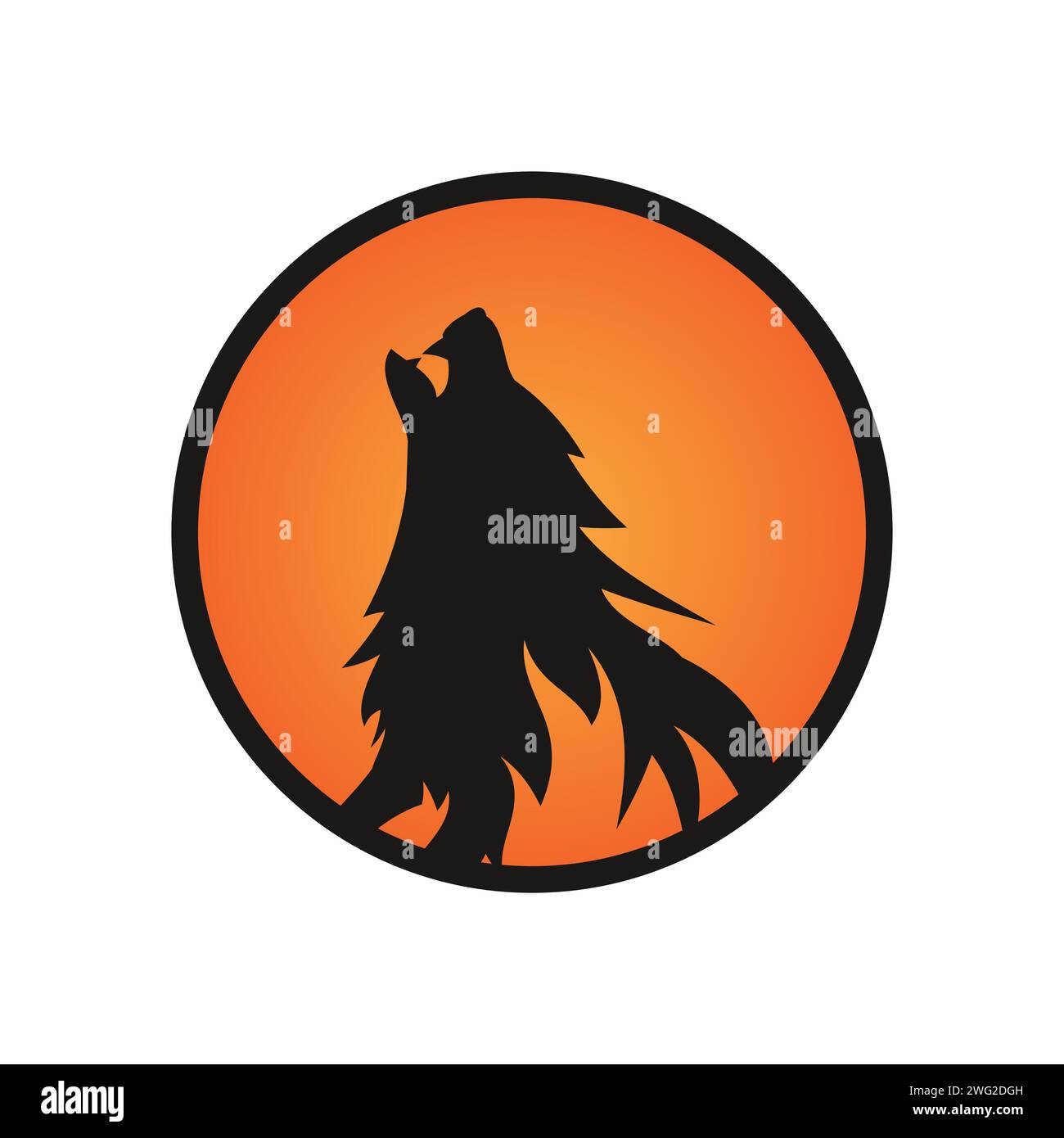 Wolf vector logo concept illustration Stock Vector Image & Art - Alamy